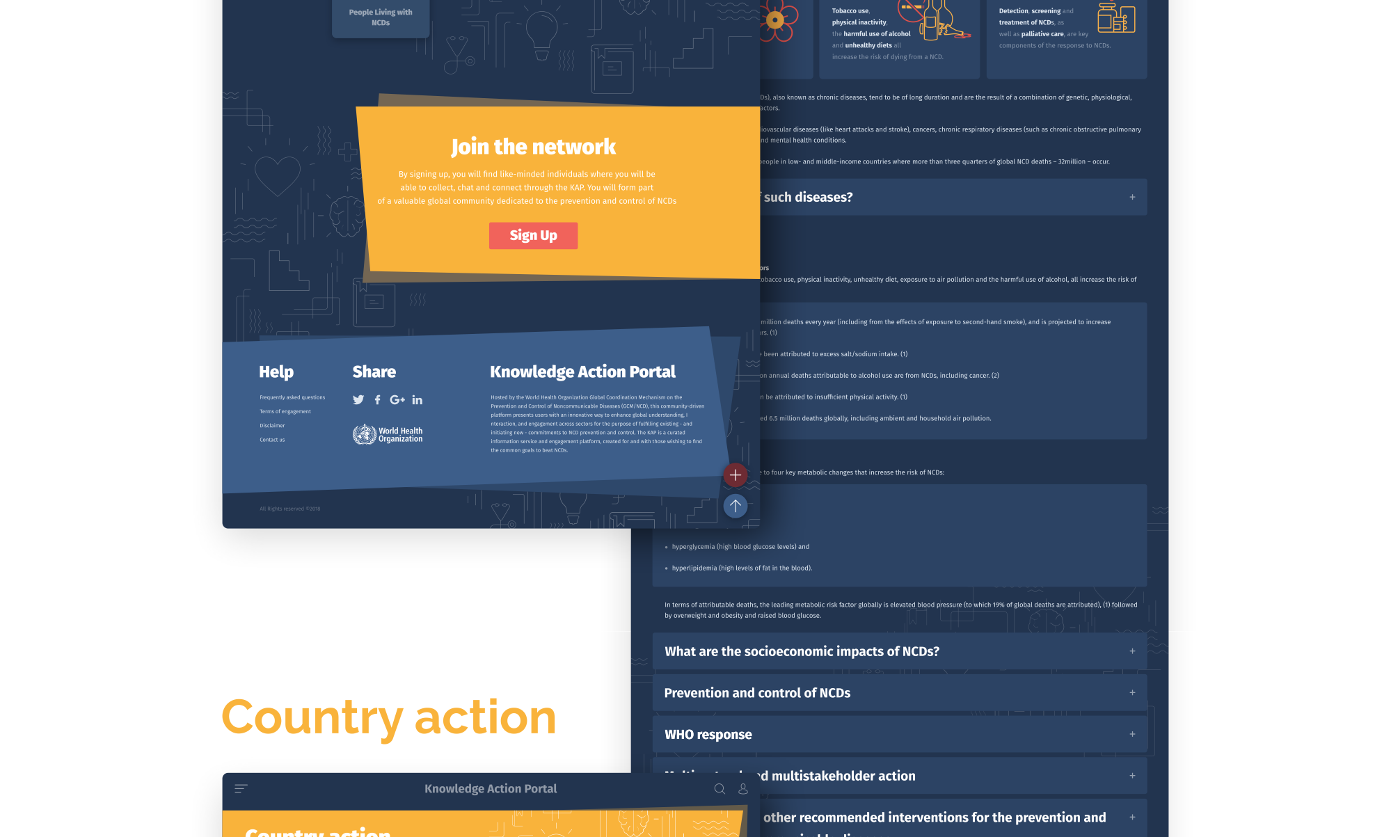 Knowledge Action Portal - website design and development - Brainagent